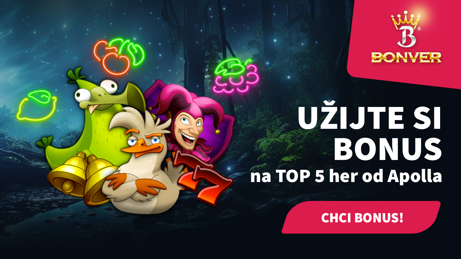 Bonver Online Casino | 500 Kč za registraci