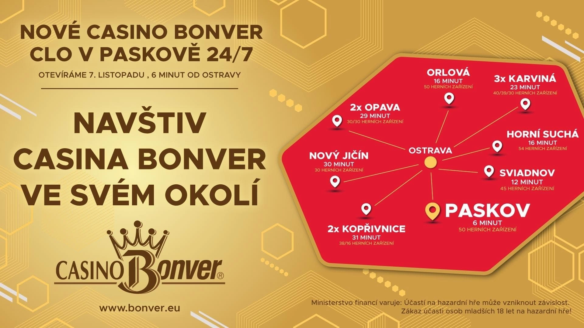 Casina Bonver Ostrava | Casina a Cluby Bonver