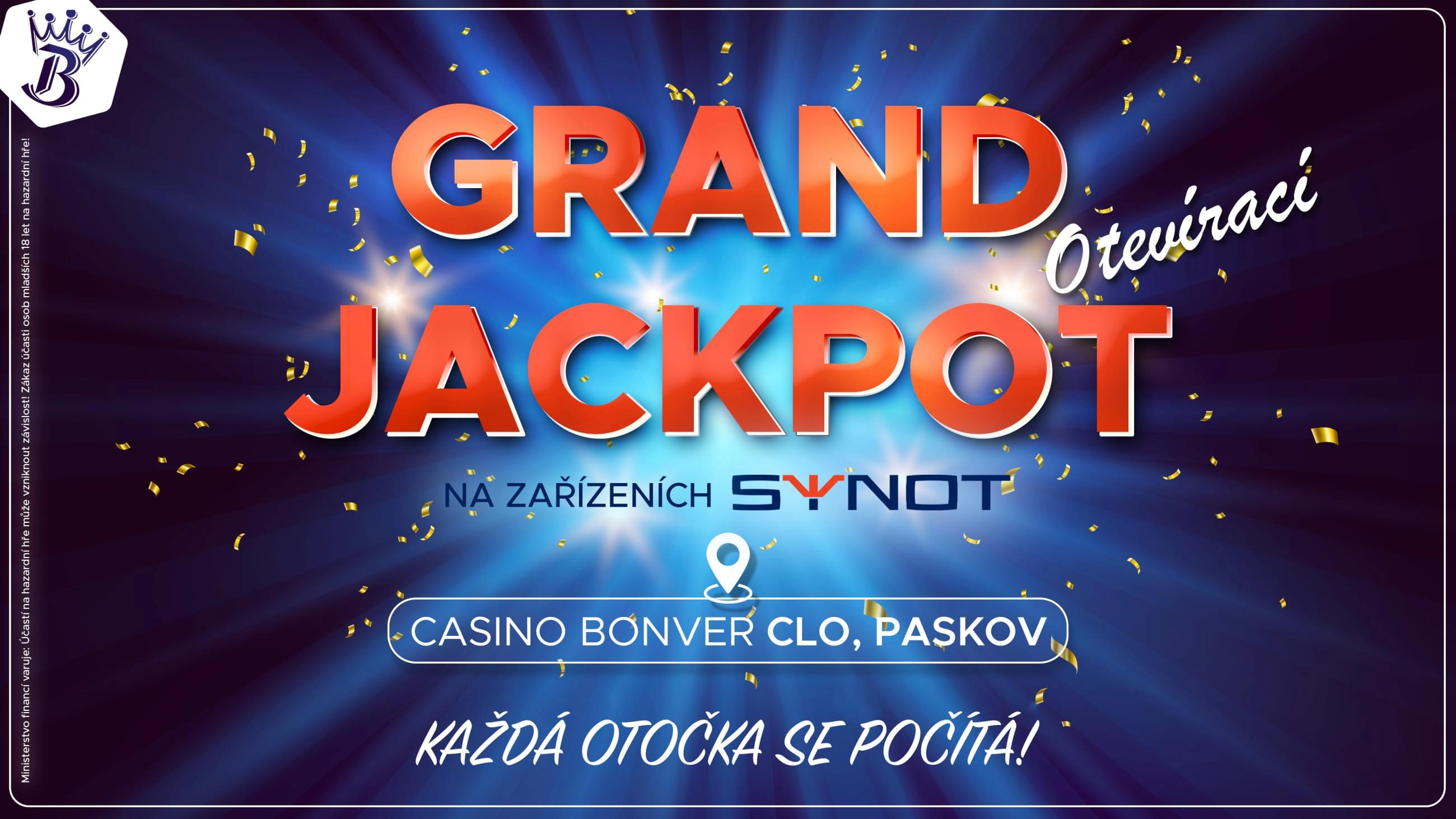 GRAND JACKPOT V PASKOVĚ | Casina a Cluby Bonver